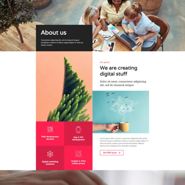 Скачайте Mont — креативный шаблон для агентств на Elementor. | Шаблоны Elementor | Ekshen